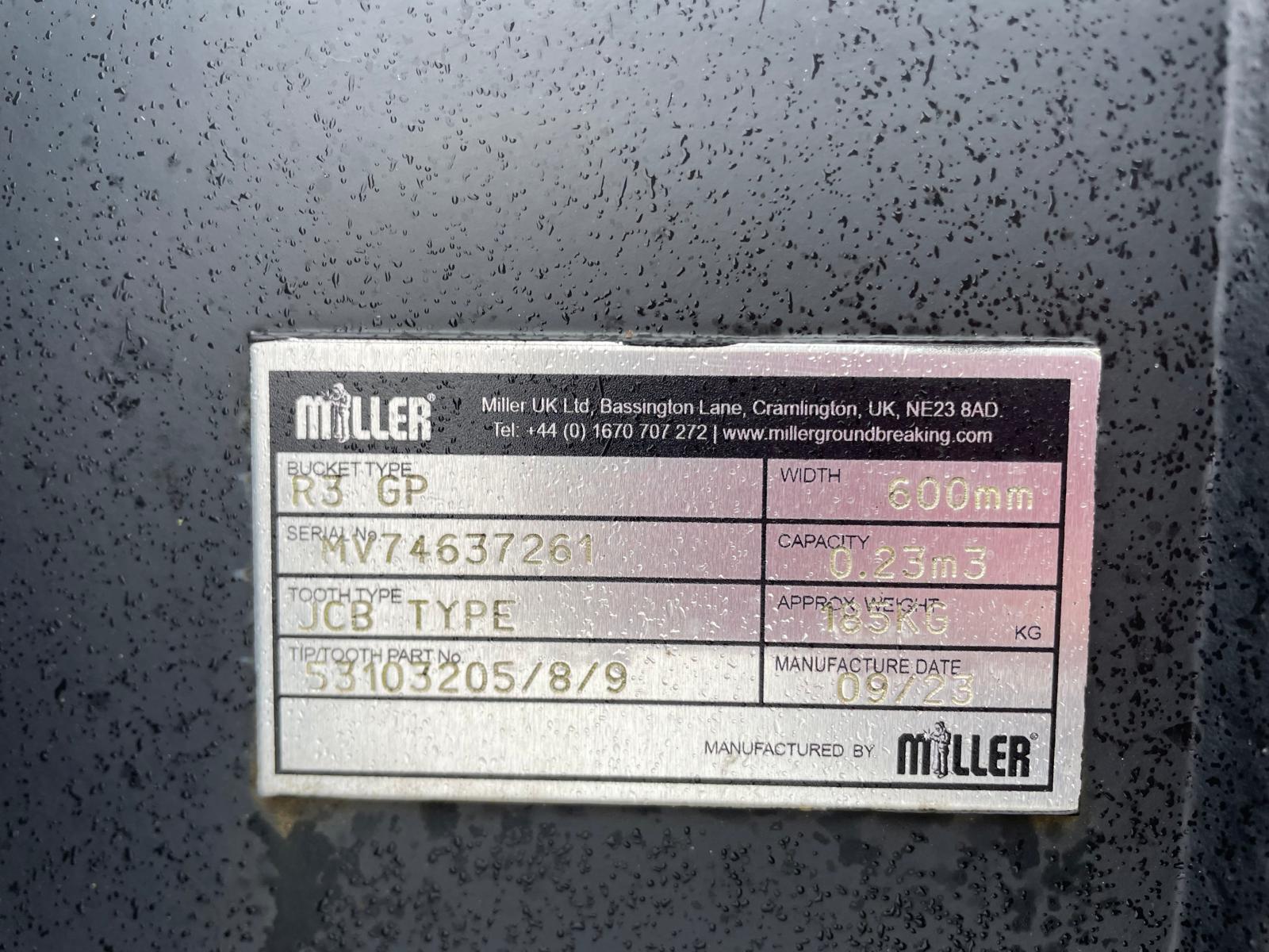 Miller Excavator Bucket NO.57 - C&O