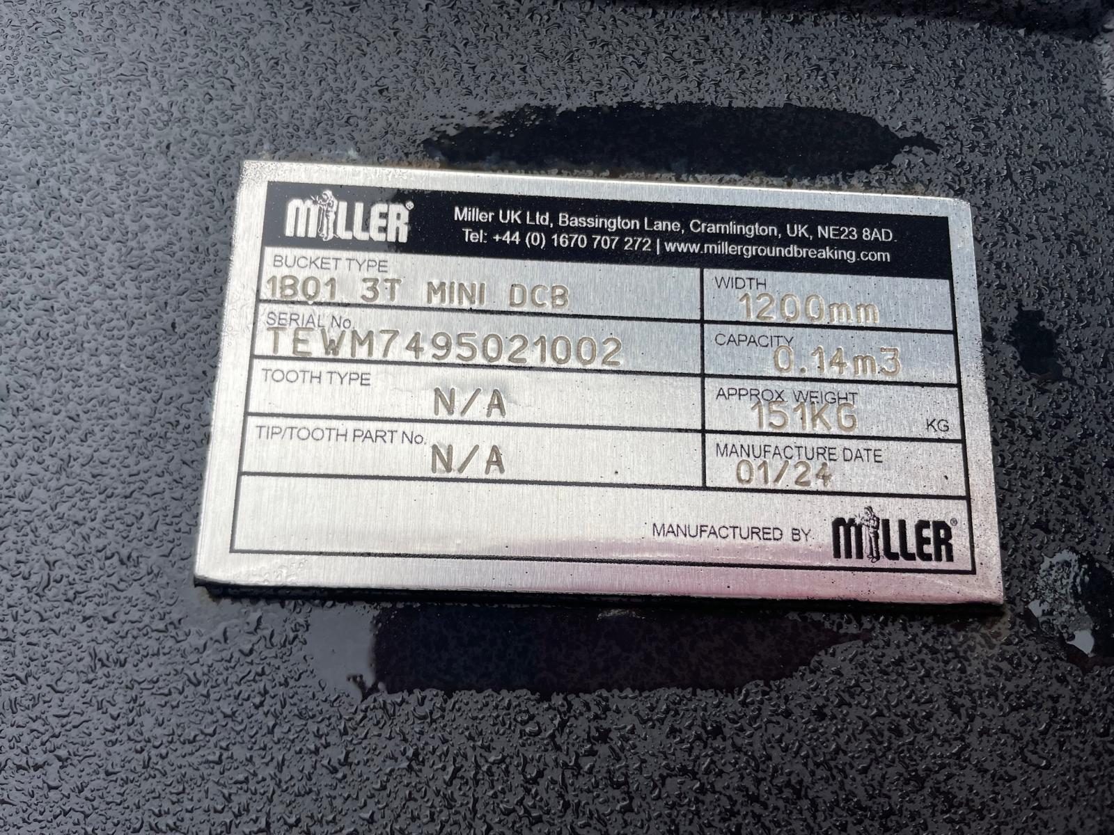 Miller Excavator Bucket NO.58 - C&O